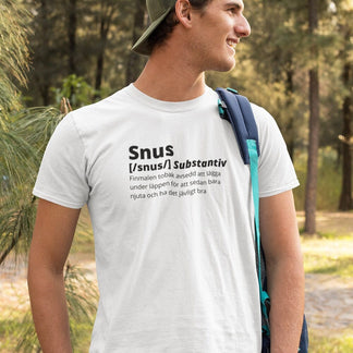 Snus - Rolig t-shirt med tryck - perfekt present – Serious T